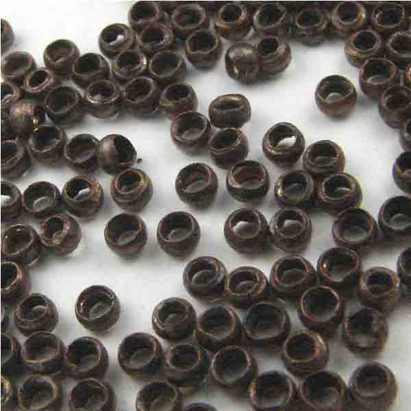 Antique Copper Plate 1.5MM Inner Diameter Crimp Bead