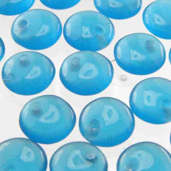 Dark Aqua Opal 6MM Lentil Drop