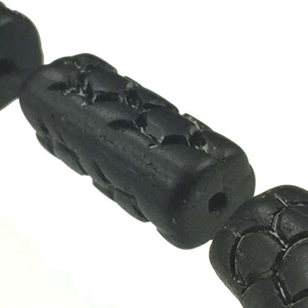 Matte Jet 14x7MM Snake Body